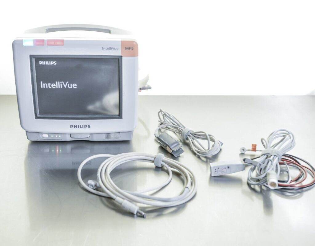 Philips IntelliVue MP5 Patient Monitor - M8105A Philips SpO2 / ECG / NiBP / CO2 - Pinnacle ...
