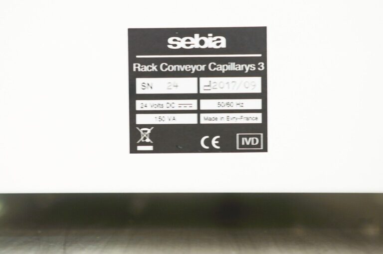 Sebia Capillarys 3 Rack Conveyor Capillarys 3 - Pinnacle Medical Equipment