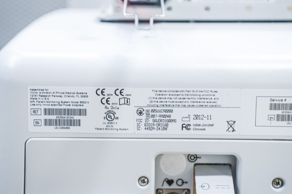 Invivo Expression MRI 865214 Monitor w/ Cart ECG & SPO2 Modules Batteries Loaded - Pinnacle ...