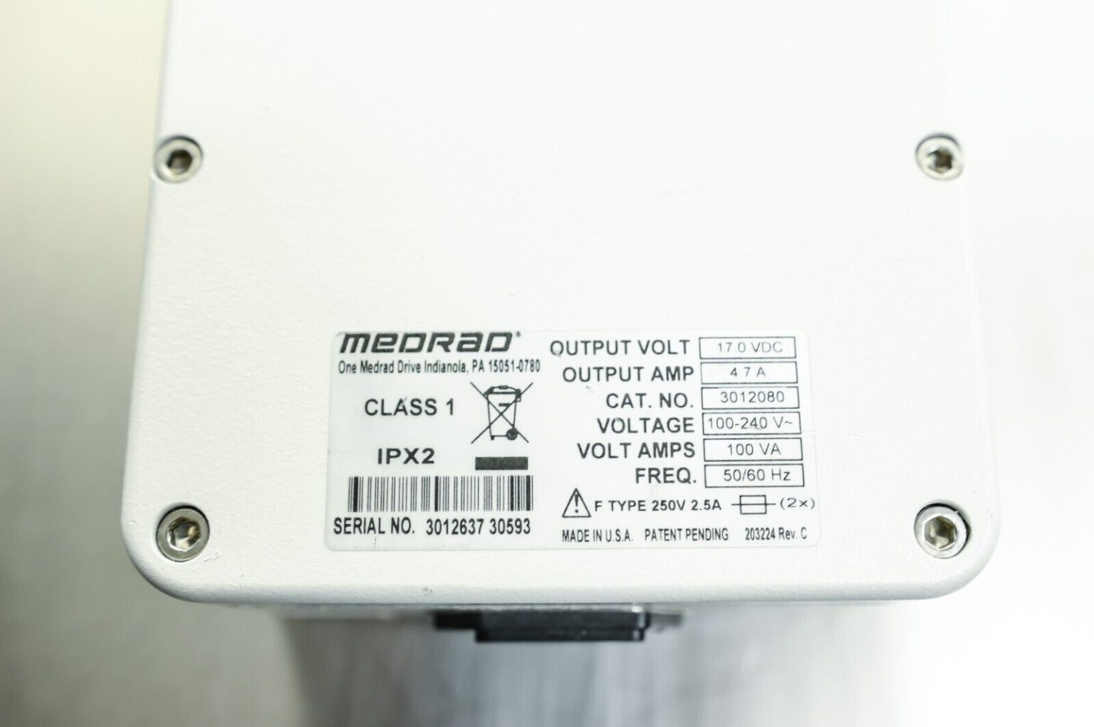 MEDRAD Spectris Solaris EP 3012080 Battery Charger - Pinnacle Medical ...