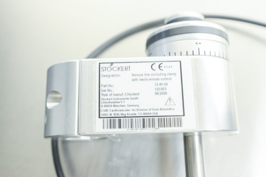 Stockert Venous Line Occluding Clamp Remote Control 12-40-00 - Pinnacle ...