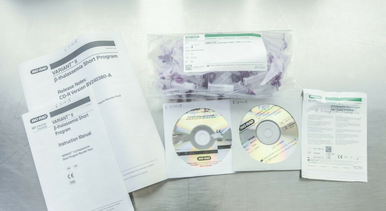 BioRad Variant II beta thalassemia Short Program 270-0004 270-0005 270 ...