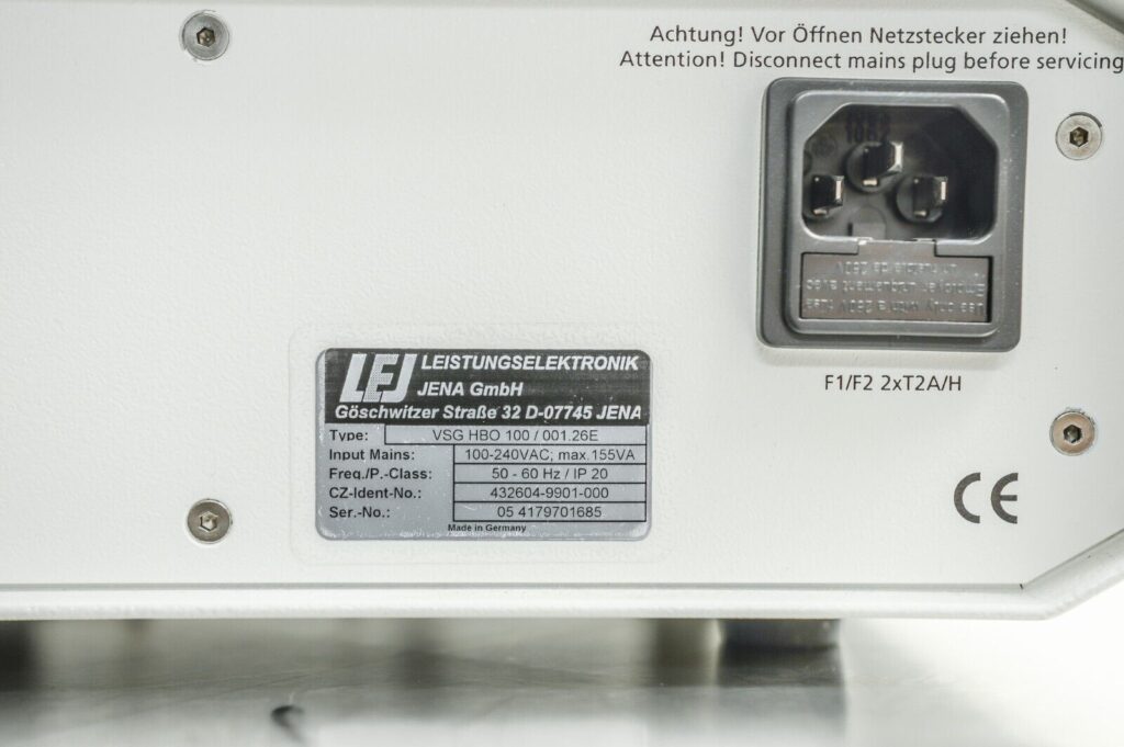 Zeiss Microscope HBO 100 Fluorescence Mercury Lamp Power Supply 432604 ...