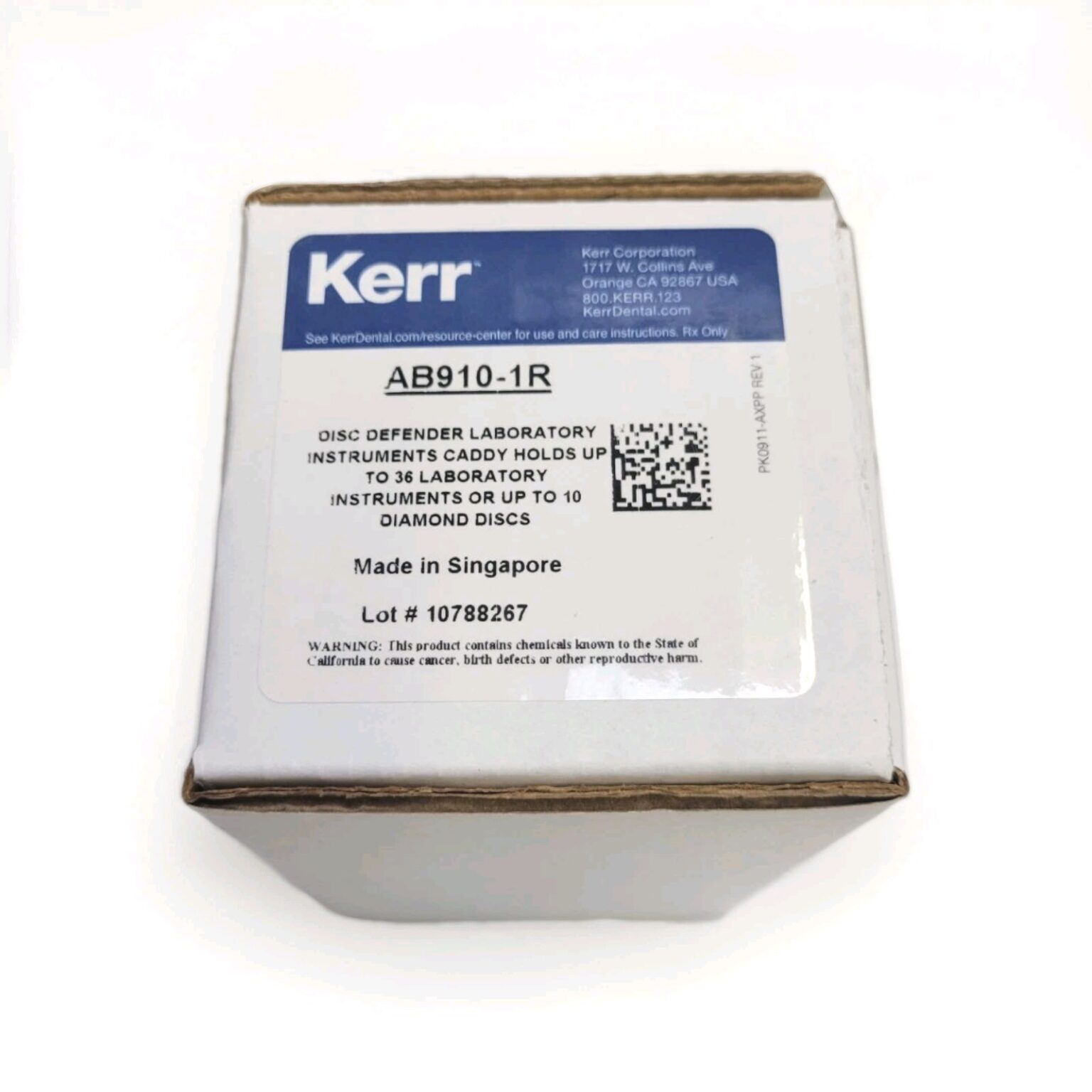 Kerr Dental Bur Block AB910-1R Disc Defender Lab Instrument Caddy 36 ...