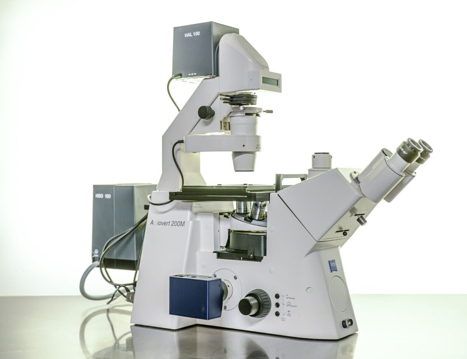 Carl Zeiss Axiovert 200M w/ HBO 100, AxioCam HRC, PLAN APOCHROMAT, EC ...