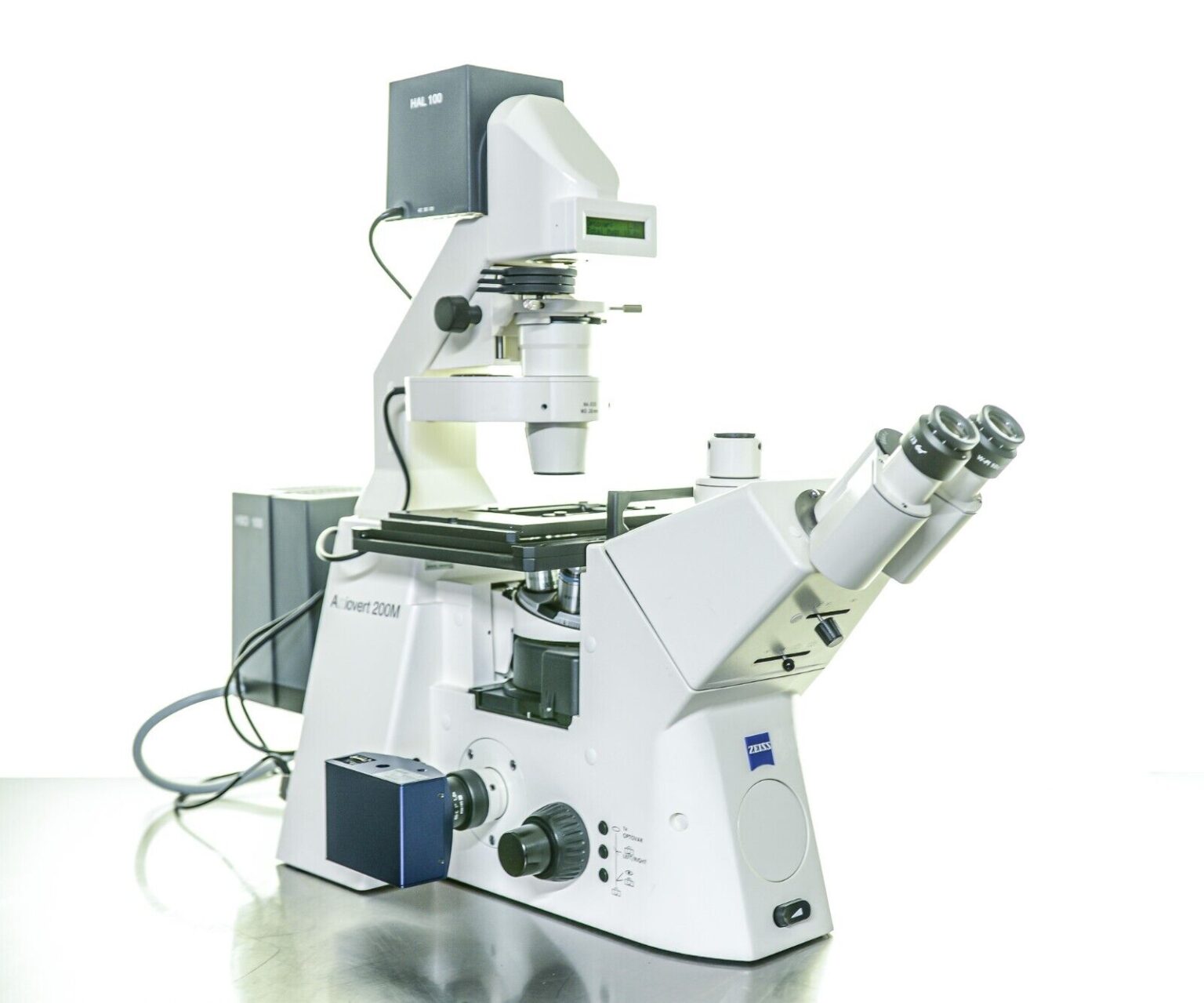 Carl Zeiss Axiovert 200M w/ HBO 100, AxioCam HRC, PLAN APOCHROMAT, EC ...