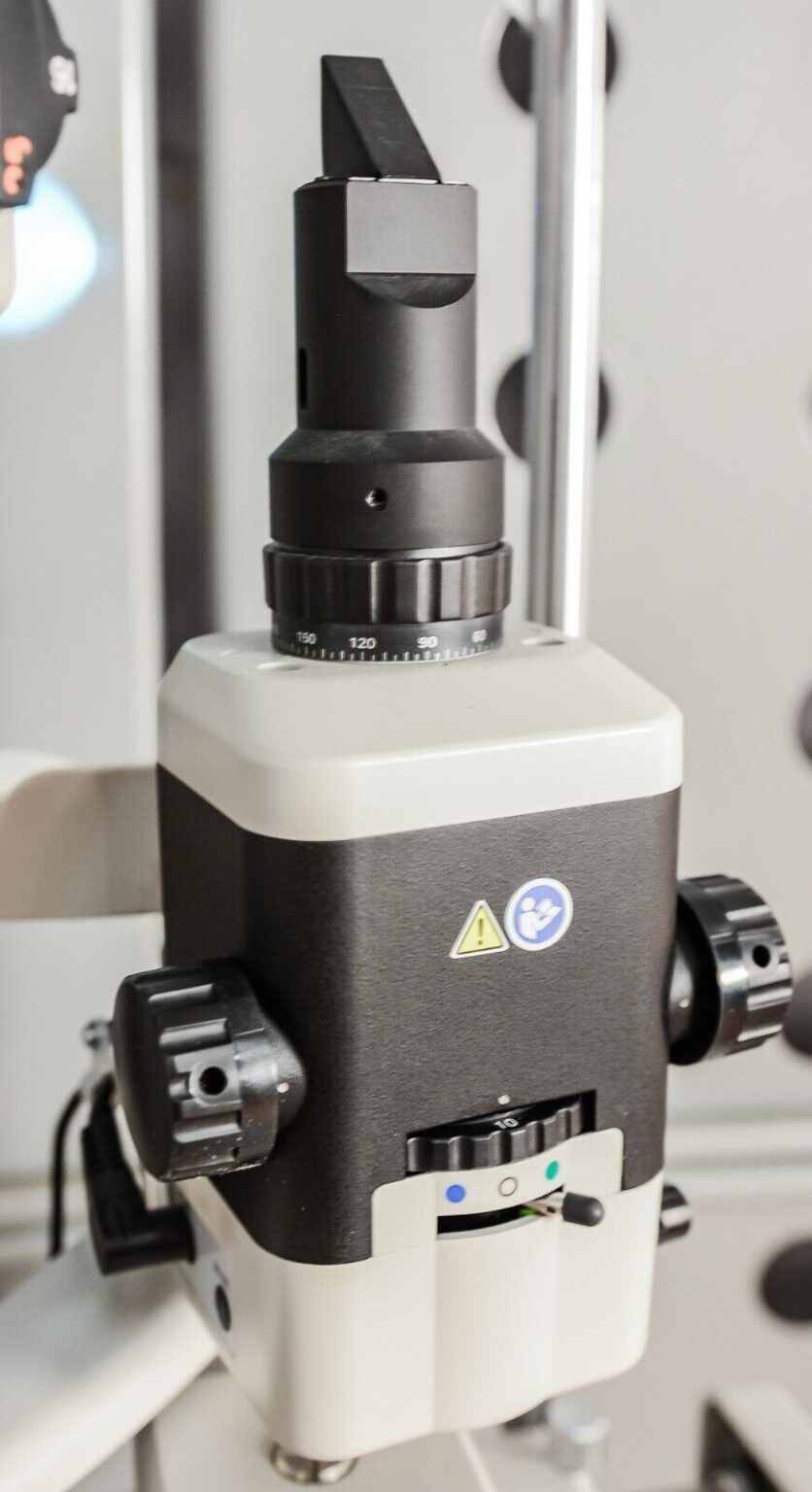 Topcon SL-2G Magnifying Slit Lamp Fluorescent LED - SL 2G w/ Cline Ophthalmic Table - Pinnacle ...