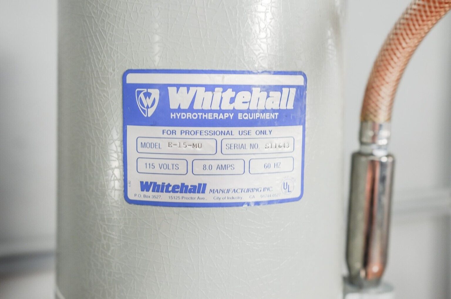 Whitehall Stainless Steel Hydrotherapy Whirlpool E-15-MU - Pinnacle ...